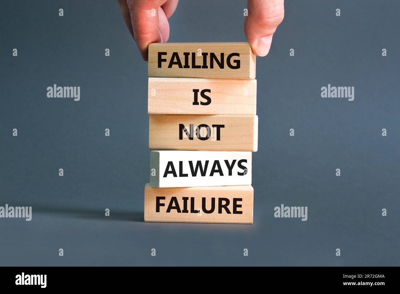 Failure or failing symbol. Concept words Failing is not always failure ...