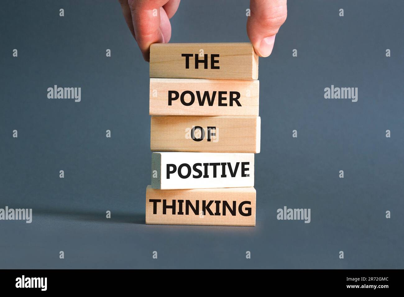 Positive thinking symbol. Concept words The power of positive thinking ...