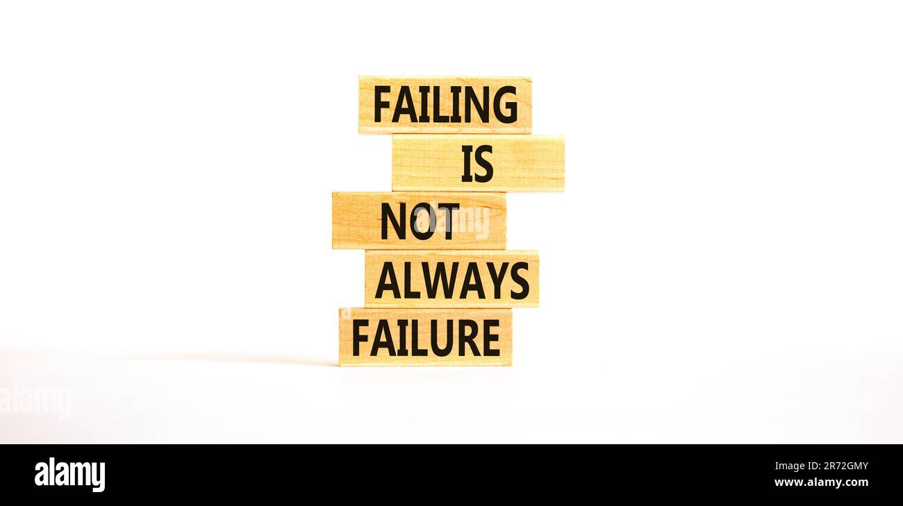 Failure or failing symbol. Concept words Failing is not always failure ...