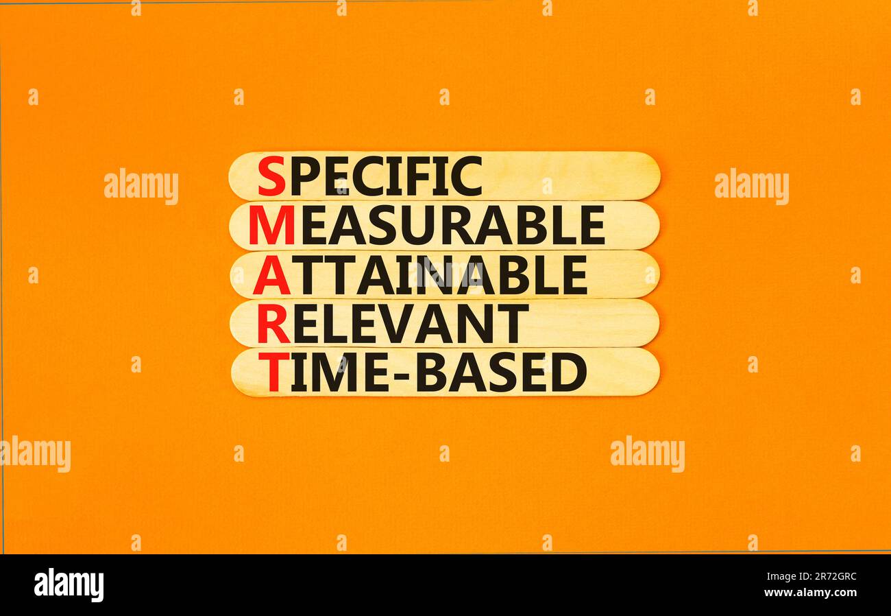 SMART symbol. Concept words SMART specific measurable attainable ...