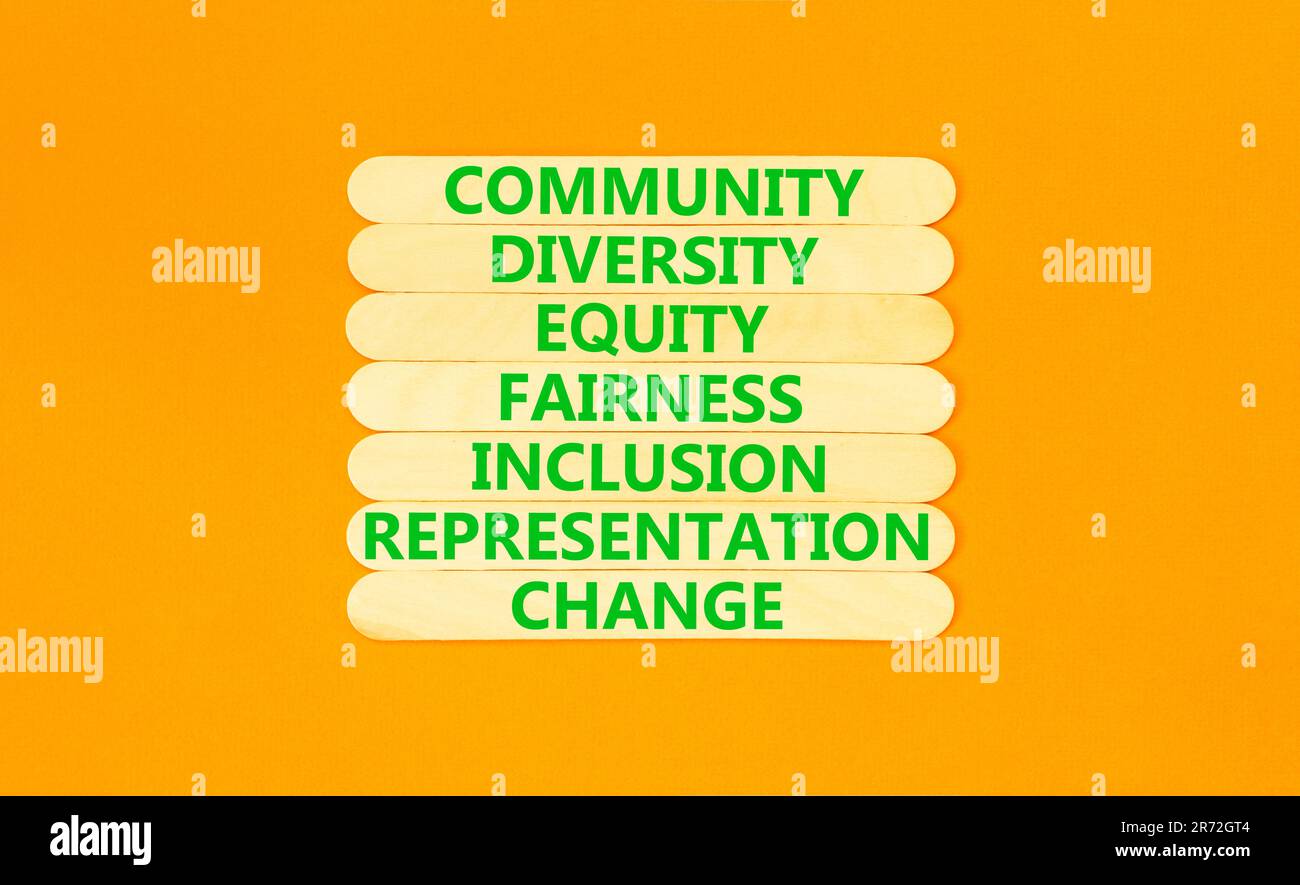 Diversity Inclusion Symbol Concept Words Community Diversity Equity Fairness Inclusion