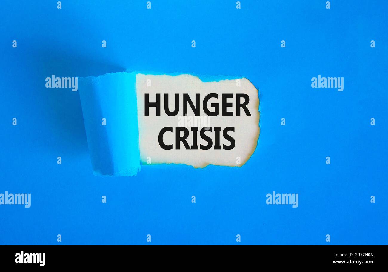 Hunger crisis symbol. Concept words Hunger crisis on beautiful white ...