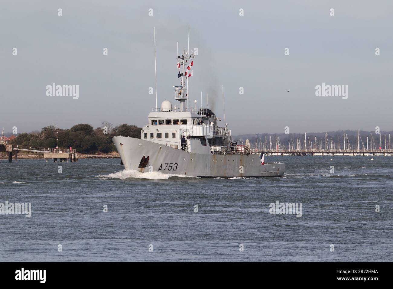 The Leopard class French naval training squadron ship FS CHACAL ...