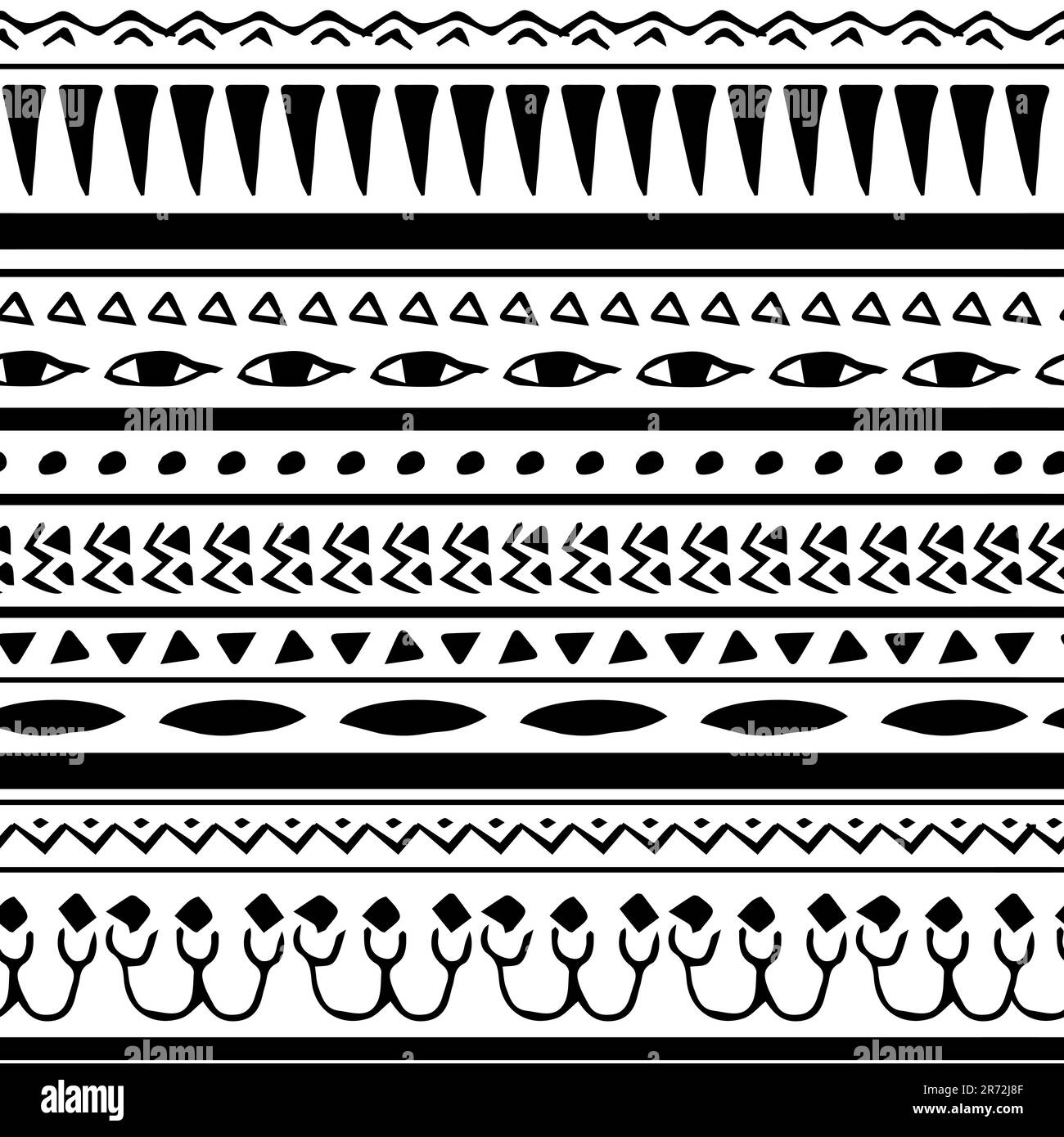 Cute Aztec Patterns Black And White