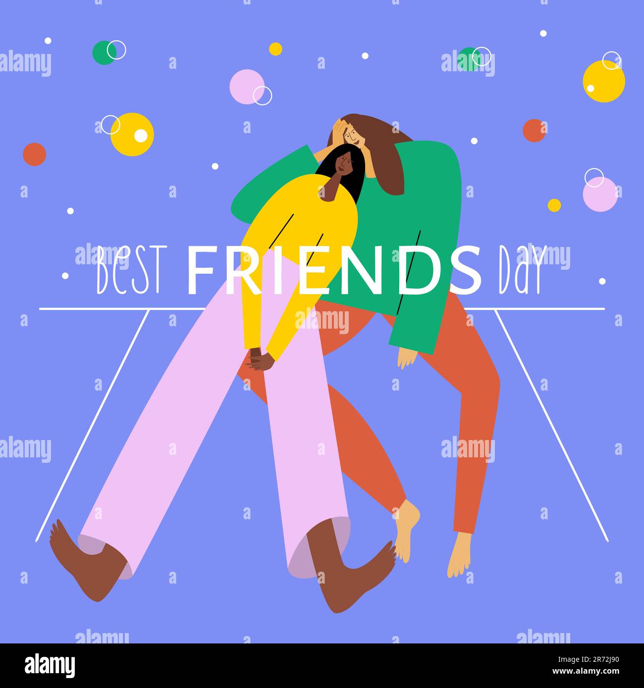 African american female best friends Stock Vector Images - Alamy
