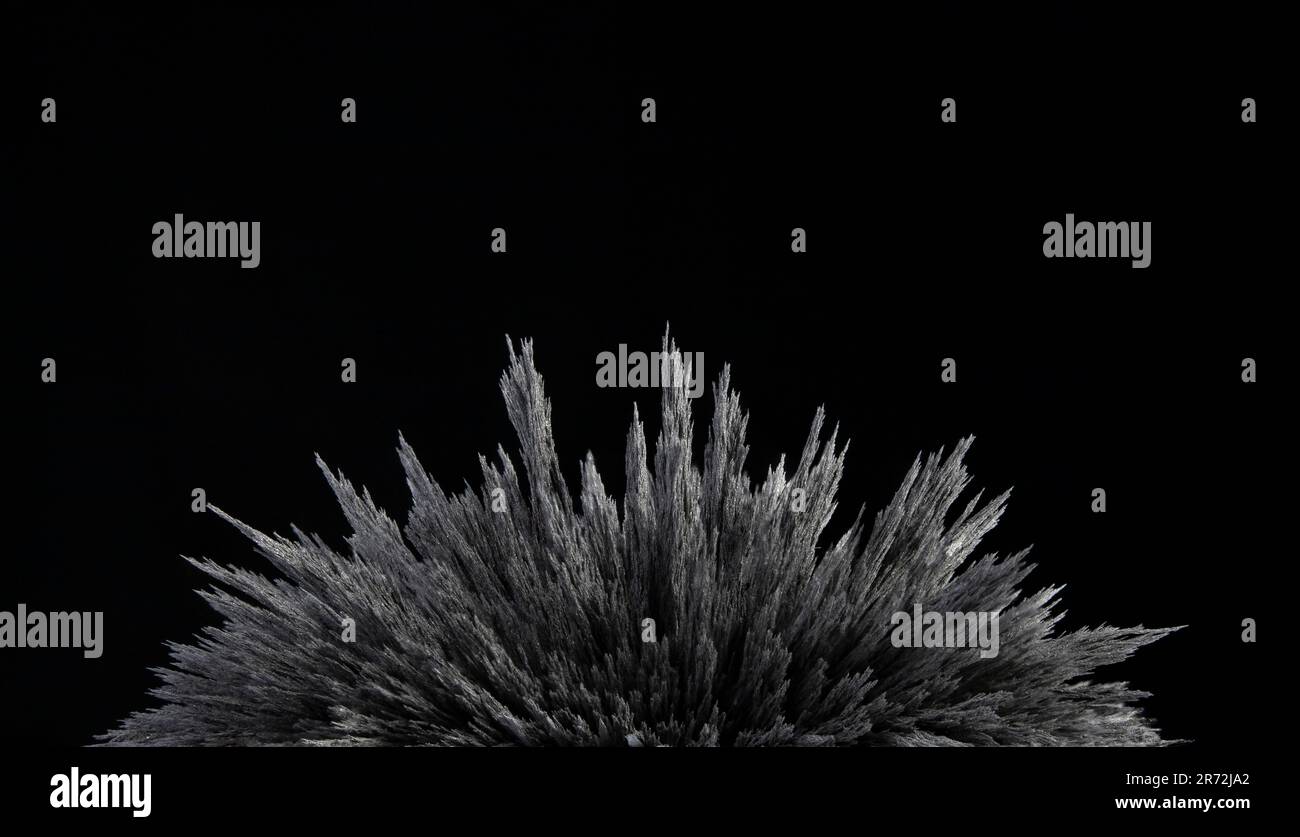 A reaction of iron dust to a magnetic field of a strong neodymium ...