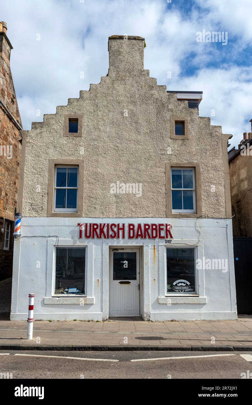Turkish Barber, Anstruther, Fife, Scotland, UK Stock Photo - Alamy