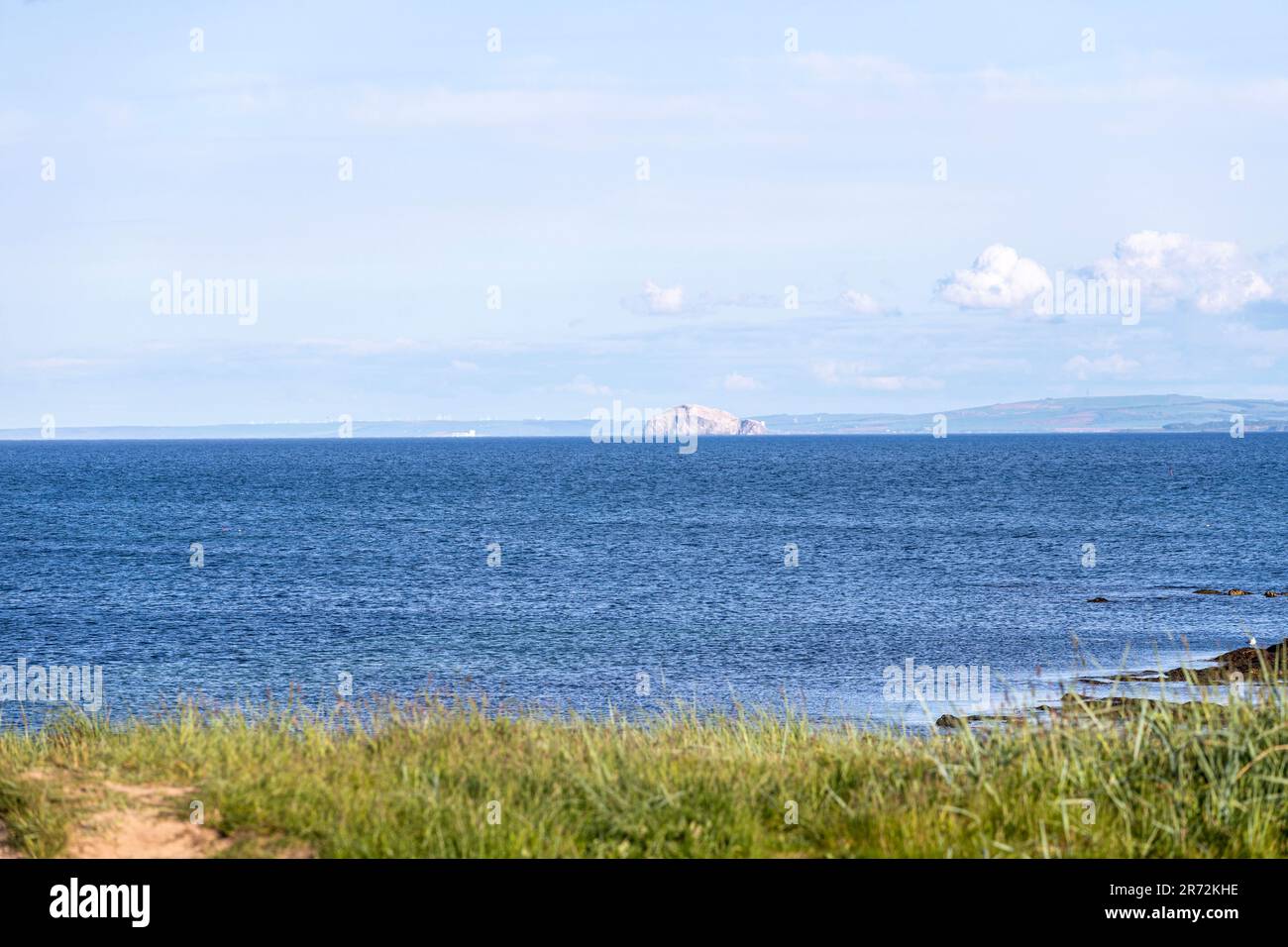 Bass Rock from Earlsferry Beach, Elie and Earlsferry, Fife, Scotland ...