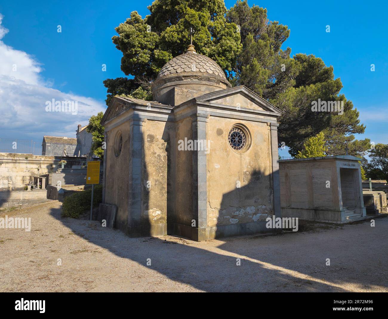 Ancient private chapel of the family tomb in the cemetery of Campiglia ...