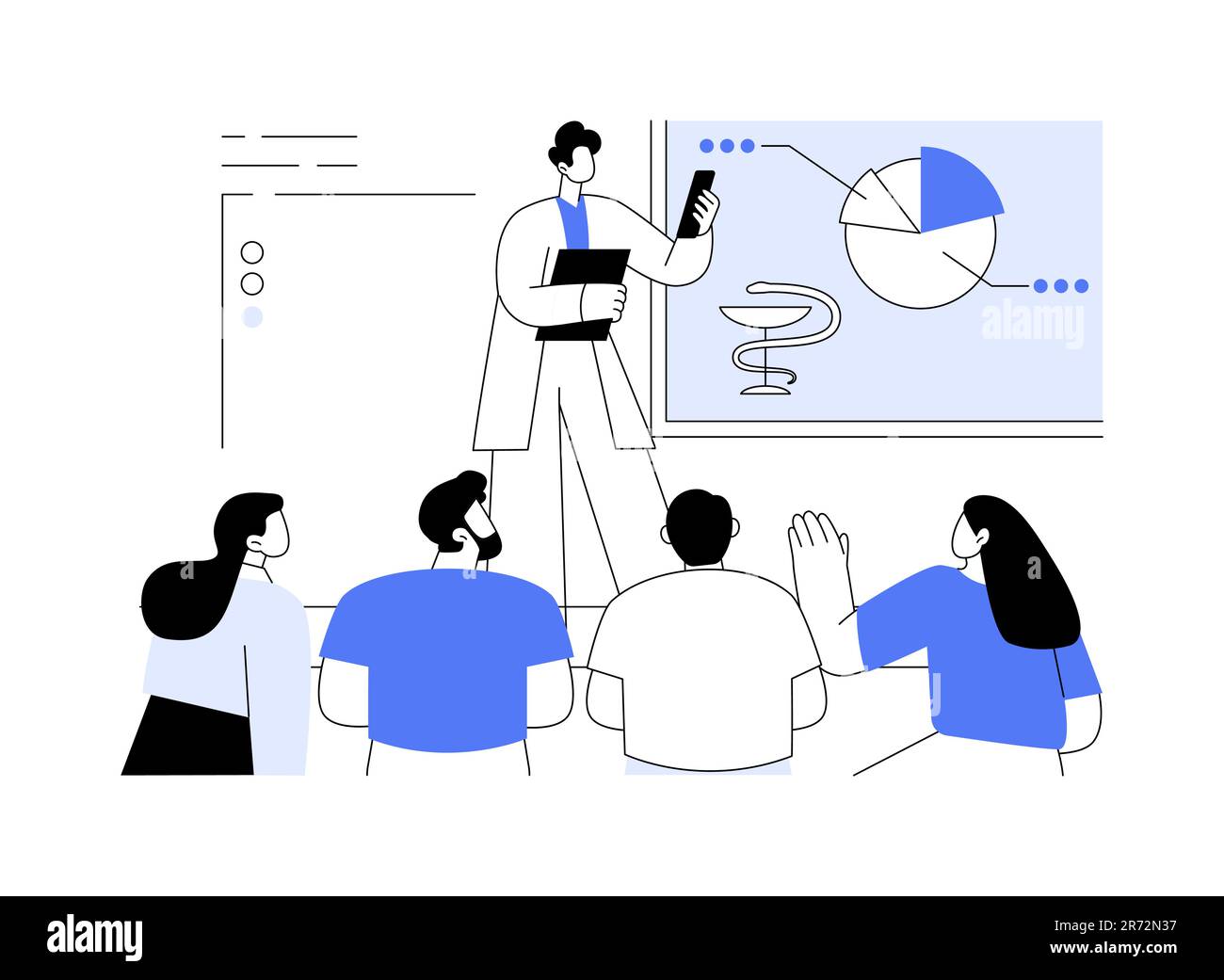 Draw scientific conclusions abstract concept vector illustration Stock ...