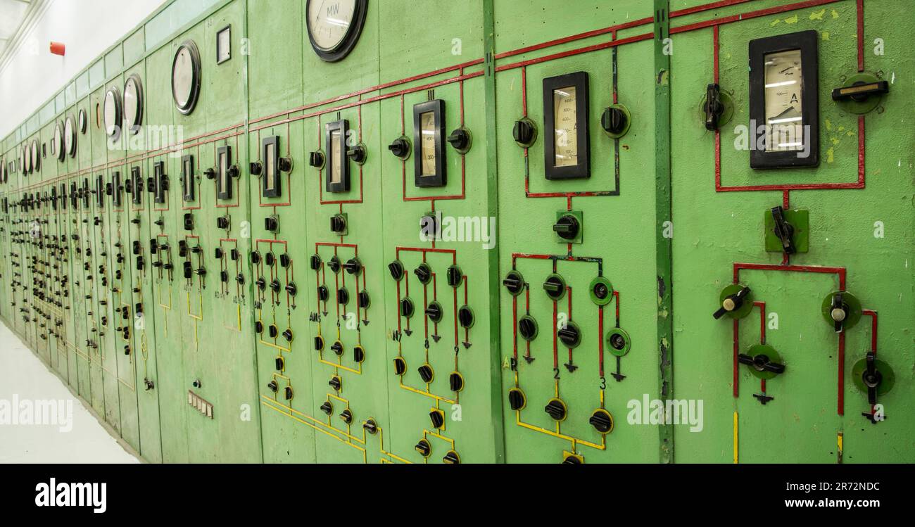 Nuclear Power Plant control room Stock Photo - Alamy