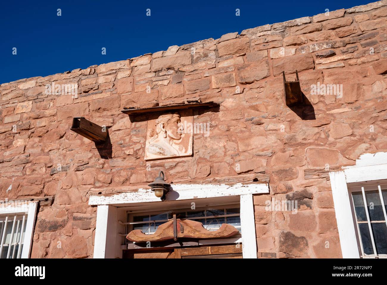 Building detail, Hubbell Trading Post National Historic Site, Ganado ...