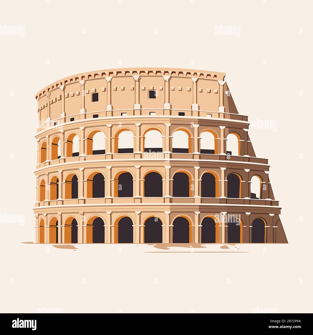 Colosseum rome italy illustration Stock Vector Images - Alamy