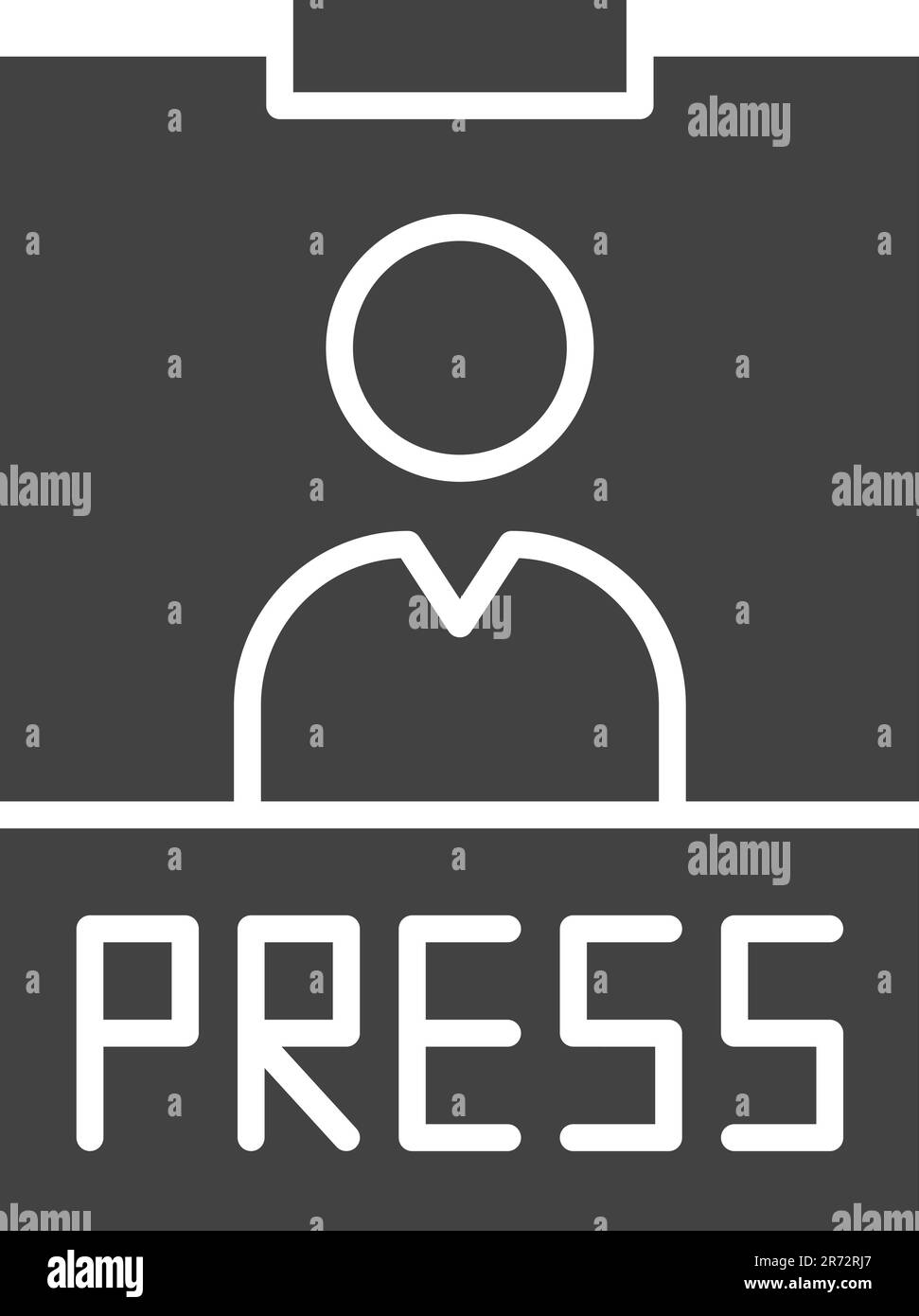 Press Pass icon vector image. Suitable for mobile application web application and print media ...