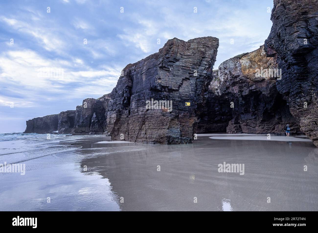 Natural rock arches Cathedrals beach, Playa de las catedrales at ...