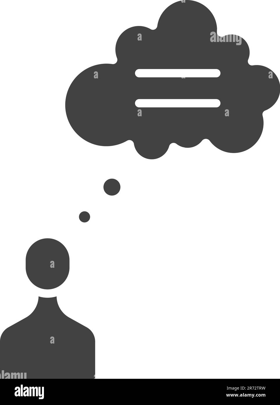 Thought Bubble icon vector image. Suitable for mobile application web ...