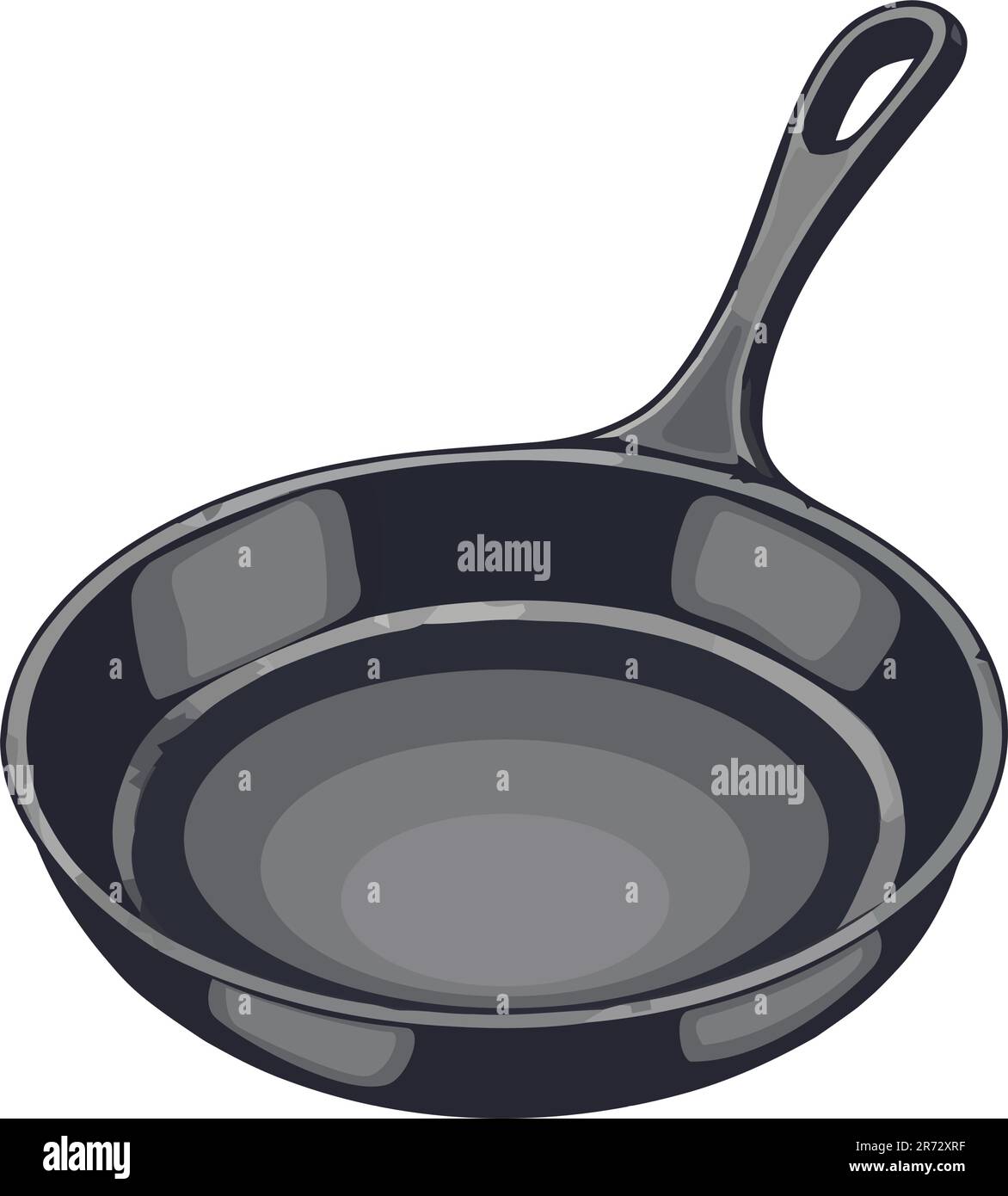 Metallic cooking pan utensil Stock Vector Image & Art - Alamy