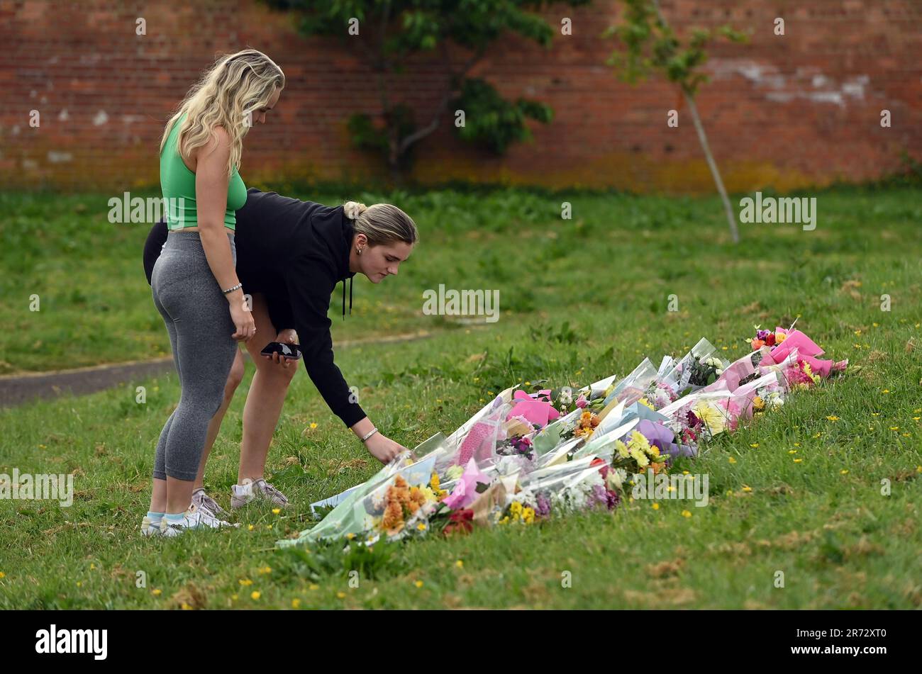Floral tributes at Harryville in Ballymena were Chloe Mitchell went ...