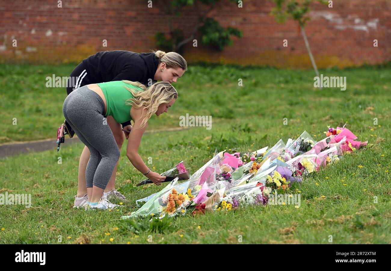 Floral tributes at Harryville in Ballymena were Chloe Mitchell went ...