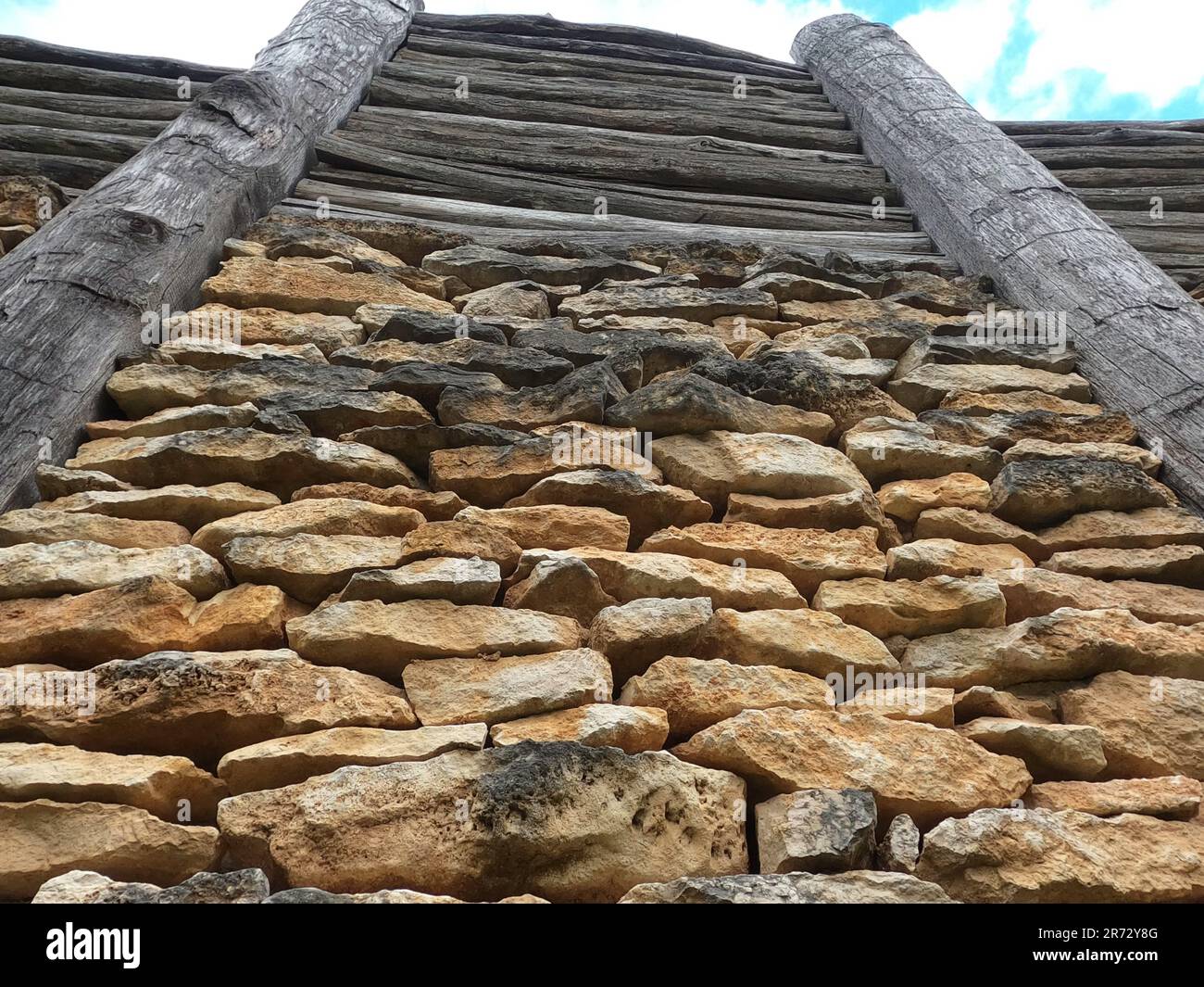 stones processed from nature and used as bricks Stock Photo - Alamy