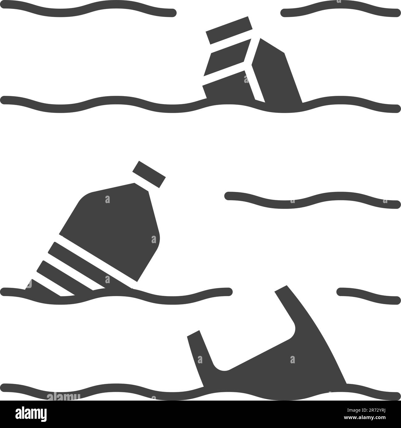 Water Pollution icon vector image. Suitable for mobile application web ...