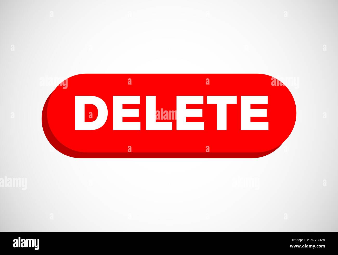Delete button trash can, bin symbol. Delete web icon vector ...