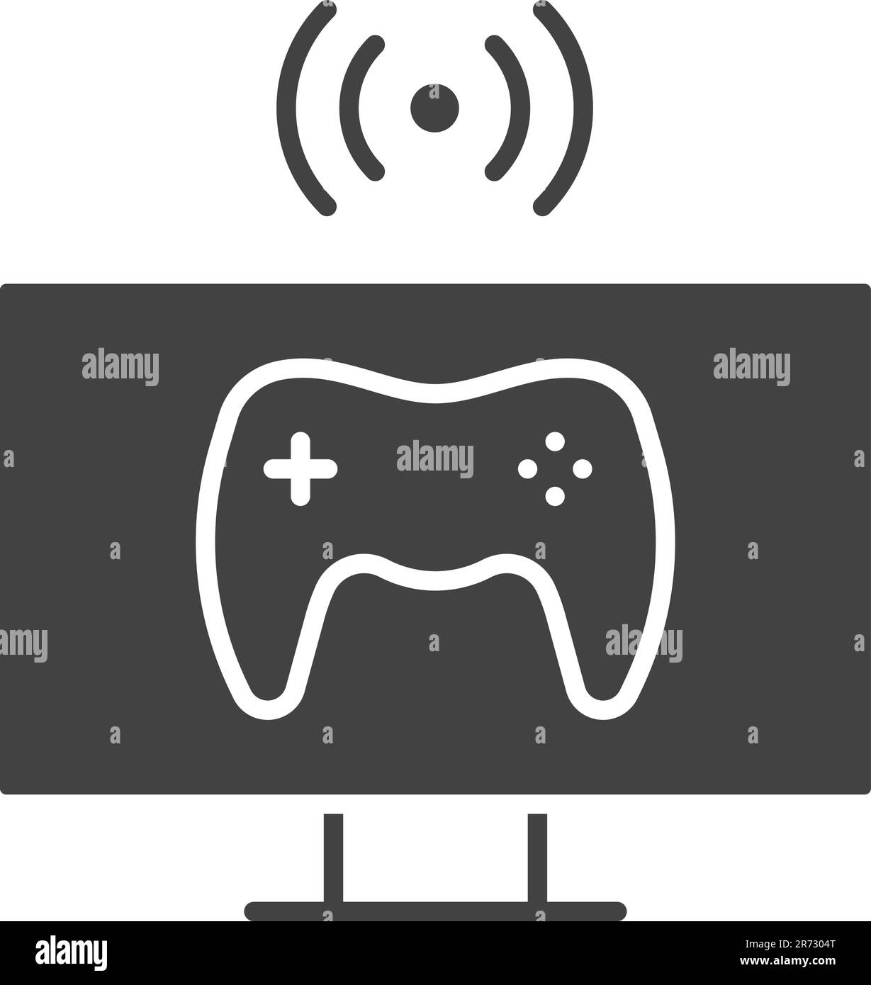 Streaming icon vector image Stock Vector Image & Art - Alamy