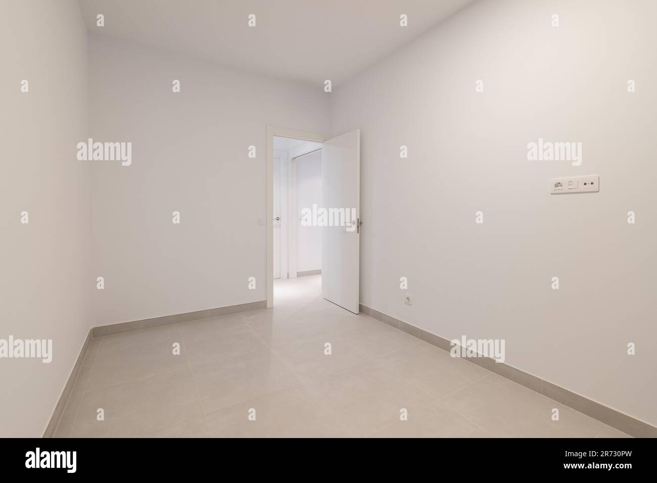 Clean and Spacious Home Interior with Bright White Walls and Empty ...