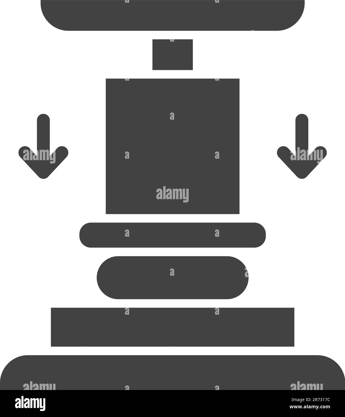 Press icon vector image Stock Vector Image & Art - Alamy