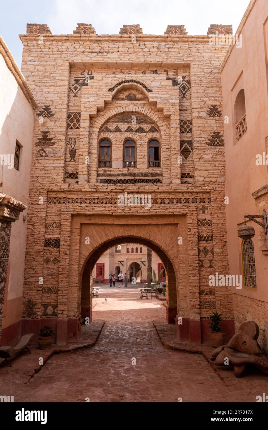 Scenic traditional houses of the rebuilt medina of Agadir, Morocco ...
