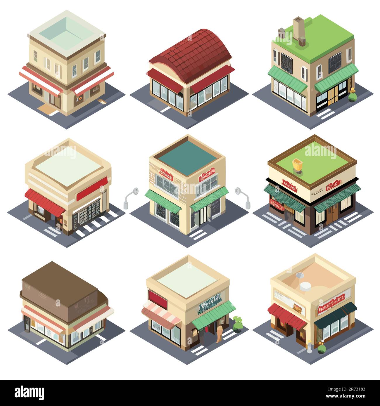Store building isolated hi-res stock photography and images - Alamy