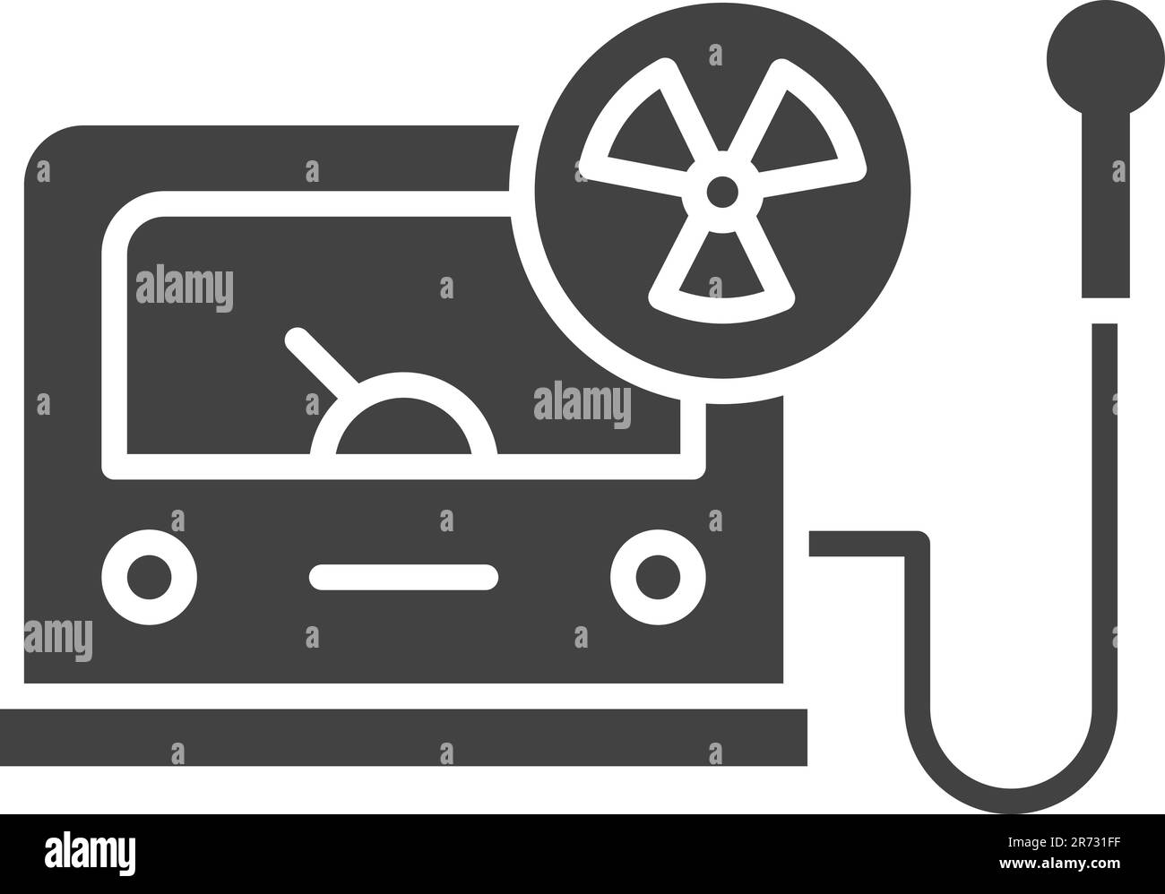 Radiation Detector icon vector image Stock Vector Image & Art - Alamy