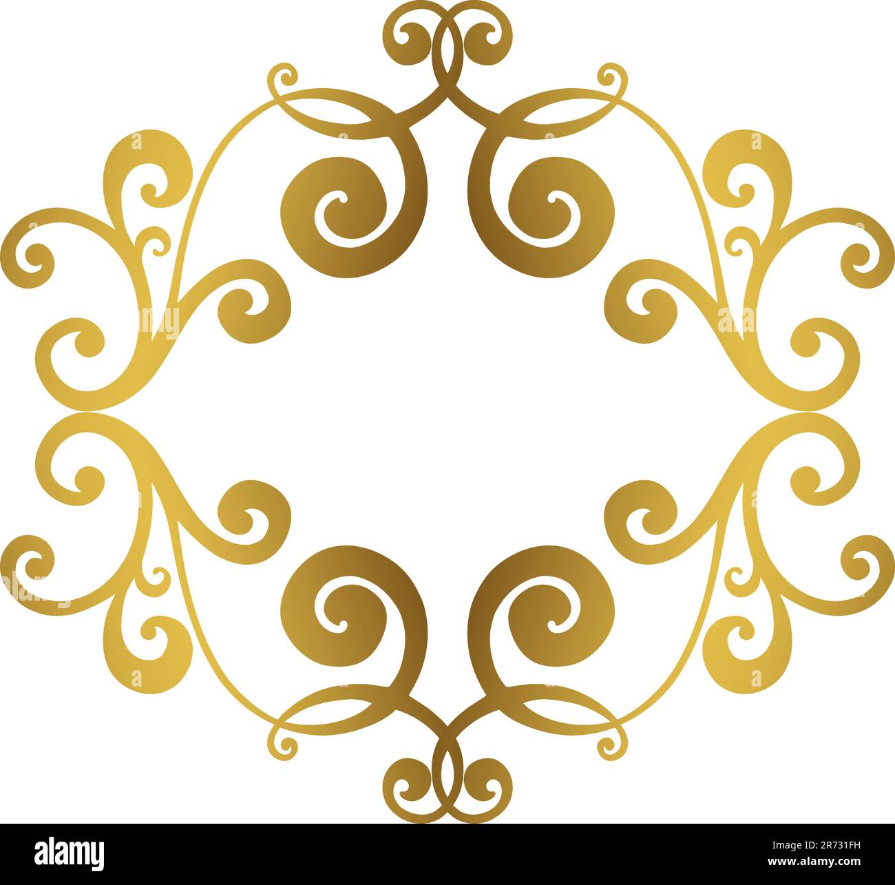 Damask Swirl Border