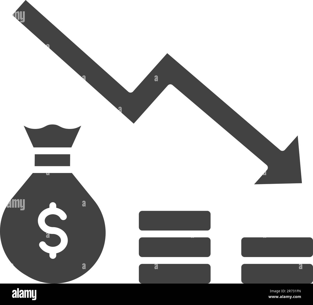 Recession symbol Black and White Stock Photos & Images - Alamy