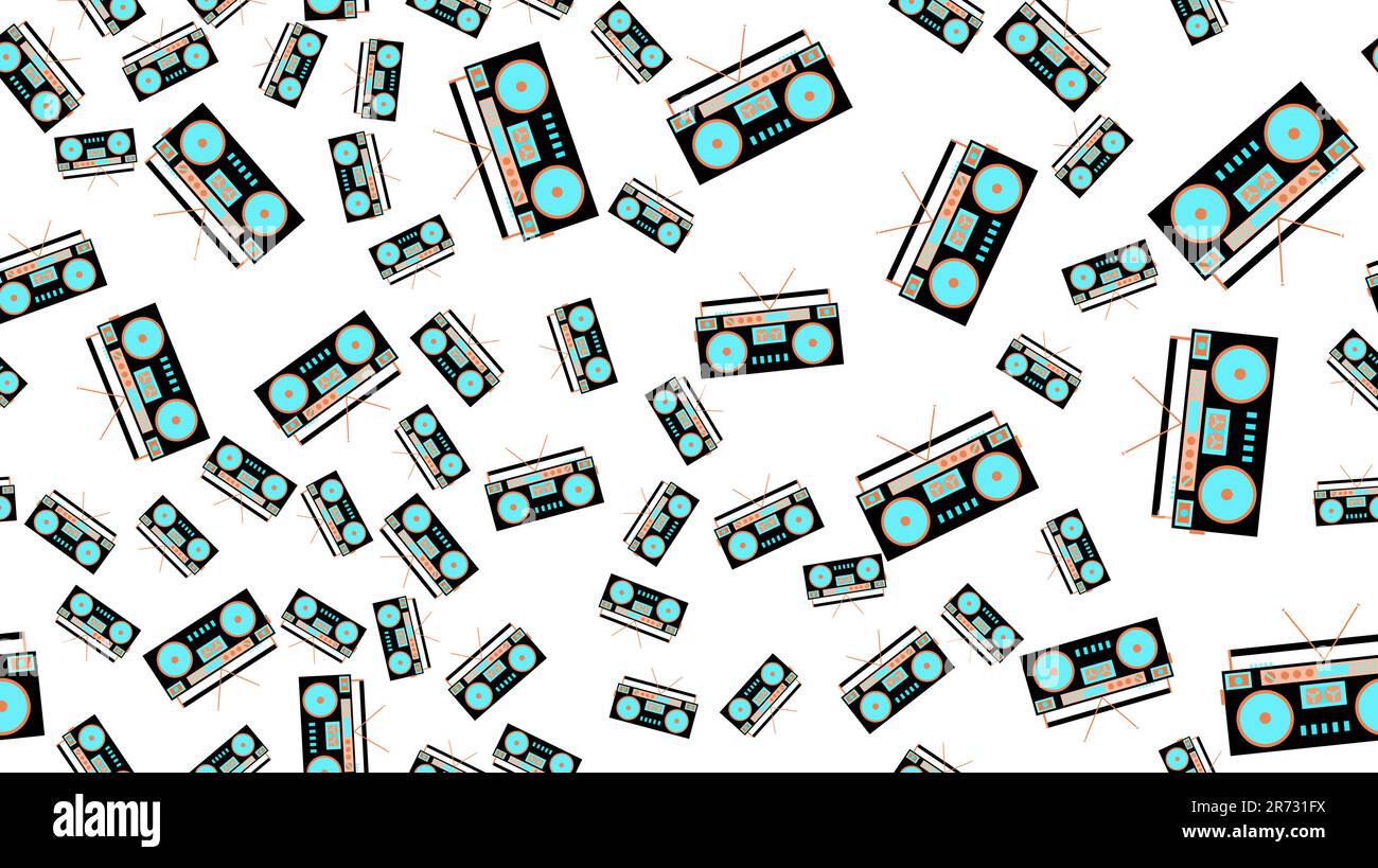 The texture is a seamless pattern from the retro music of the old ...