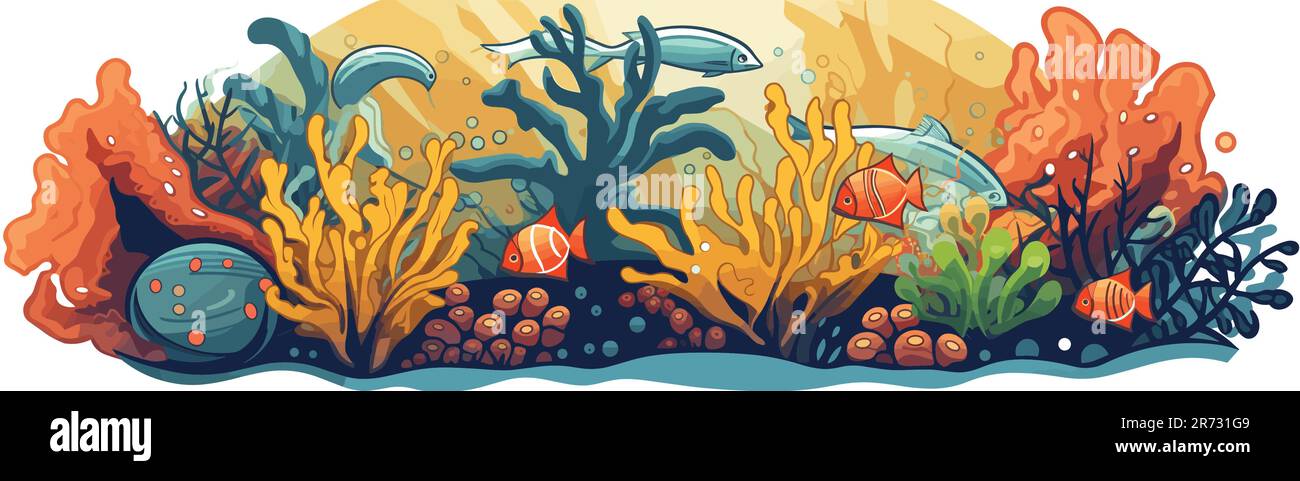 Undersea vector vectors hi-res stock photography and images - Alamy