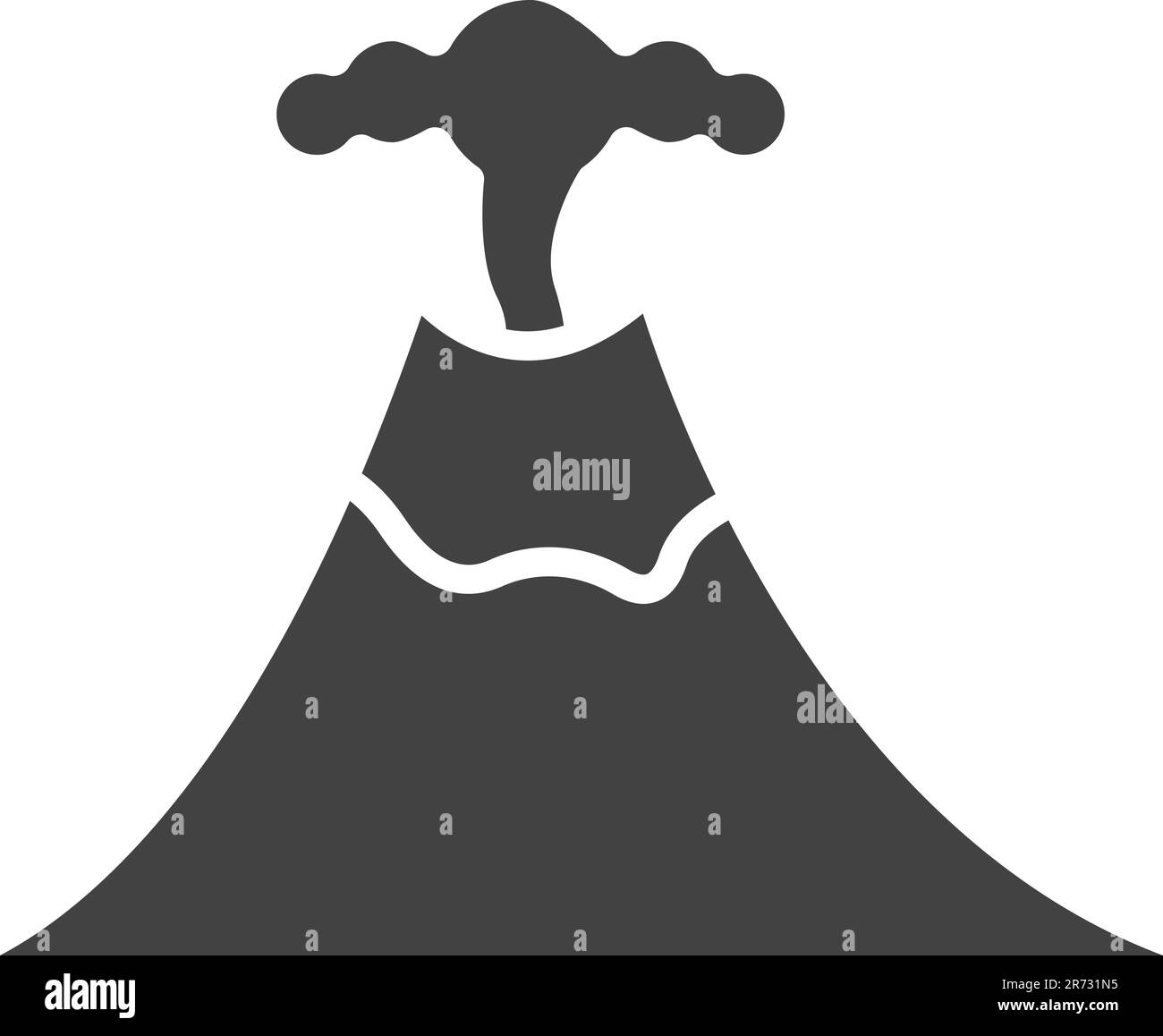 Volcano icon vector image Stock Vector Image & Art - Alamy