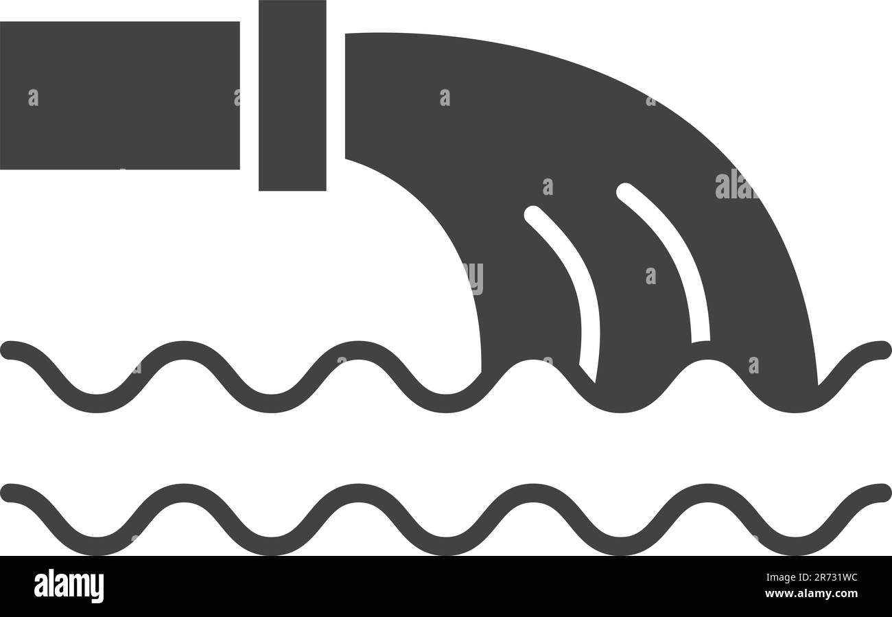 Waste Water icon vector image Stock Vector Image & Art - Alamy