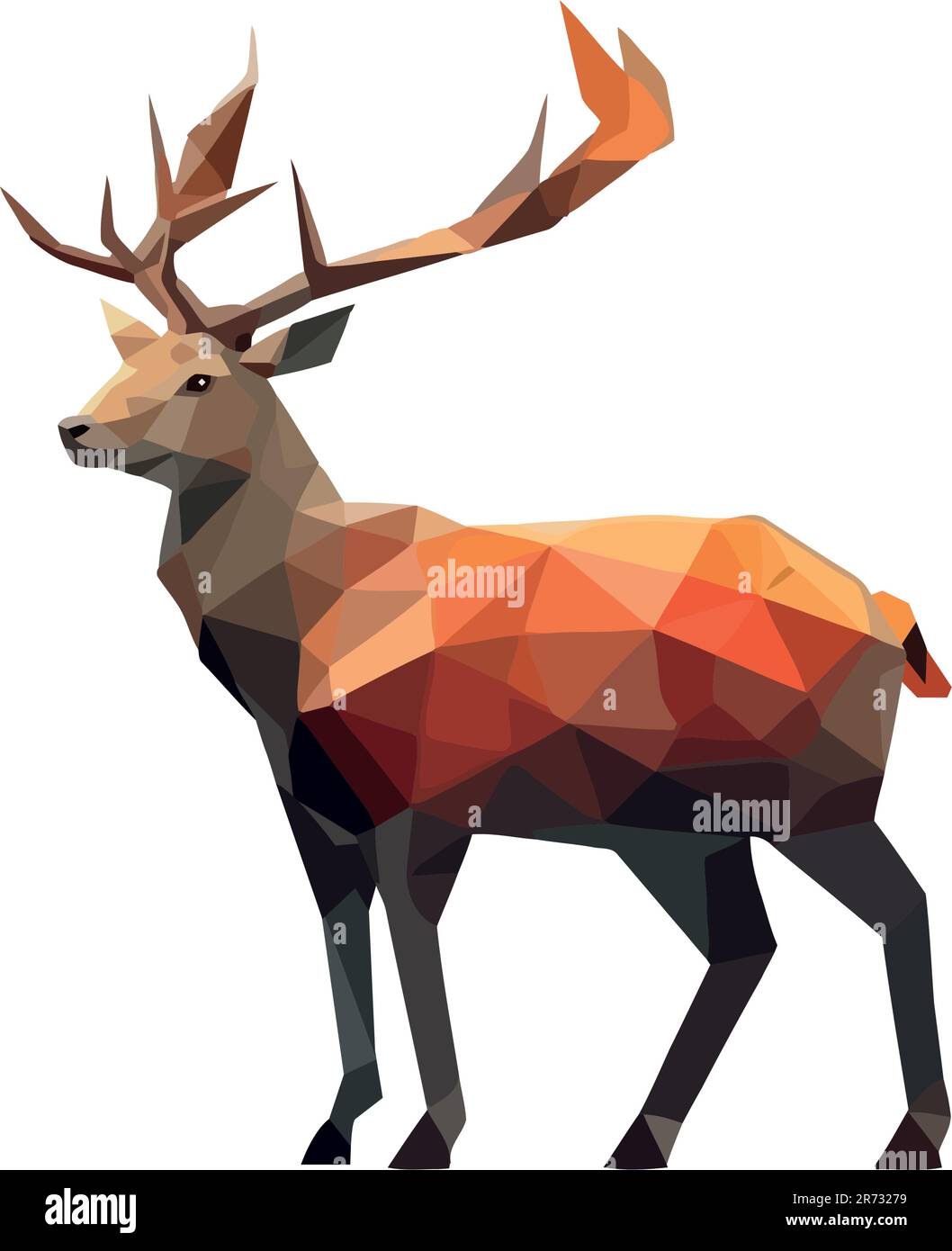 Deer low poly design triangle hi-res stock photography and images - Alamy