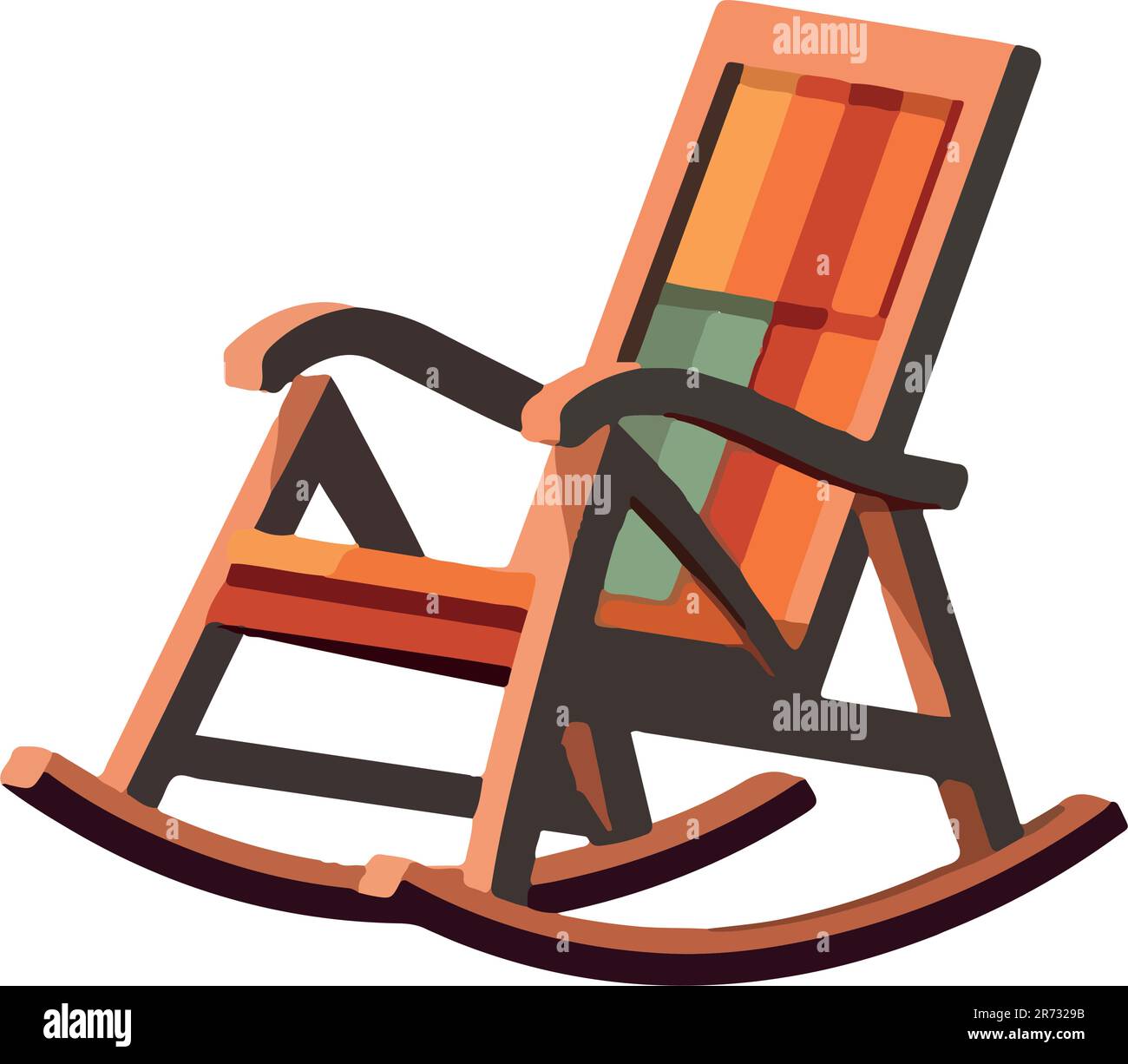 modern and elegant rocking chair Stock Vector Image & Art - Alamy