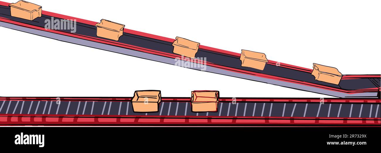 Factory packing boxes Stock Vector Images - Alamy