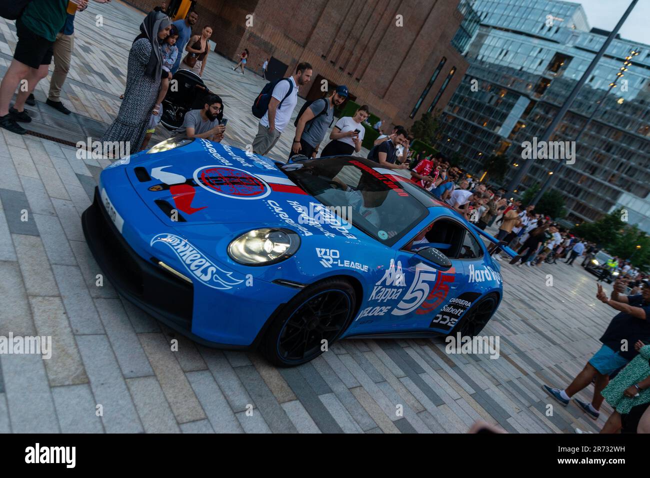 Gumball 3000 supercar rally visiting the redeveloped Battersea Power ...