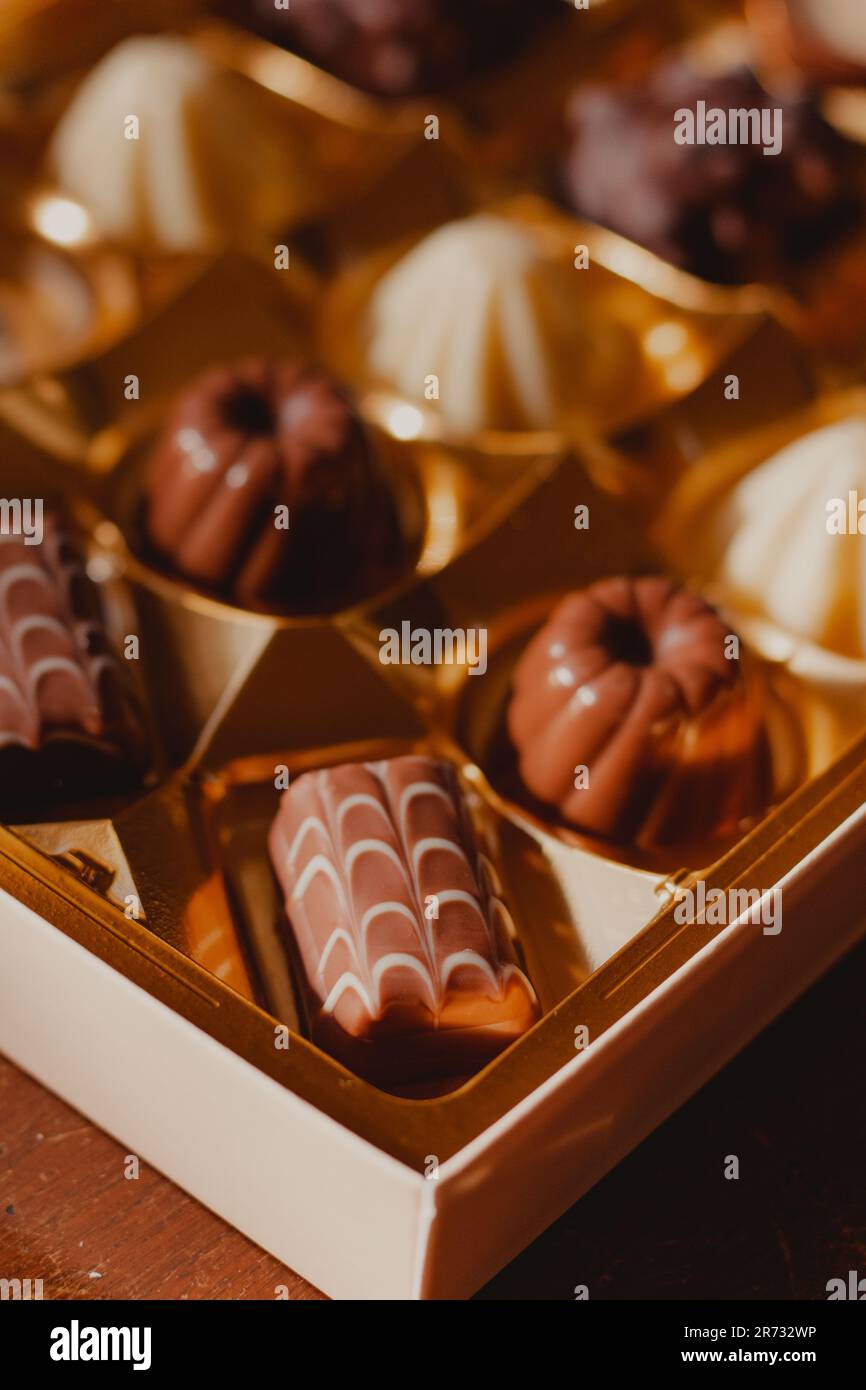 Fancy chocolate box hi-res stock photography and images - Alamy