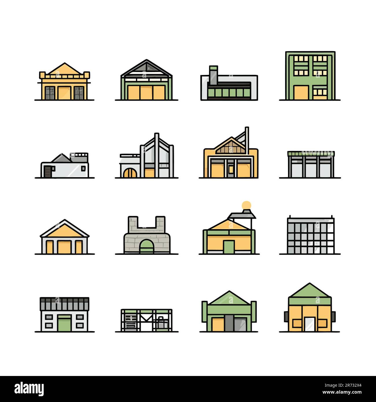 Warehouse Building Vector