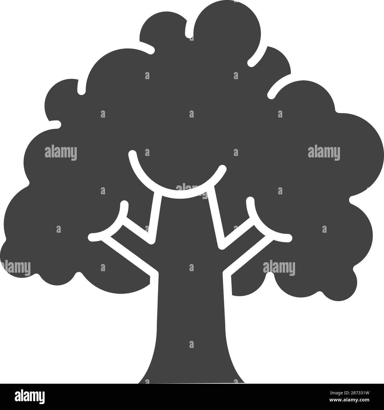 Tree icon vector image Stock Vector Image & Art - Alamy