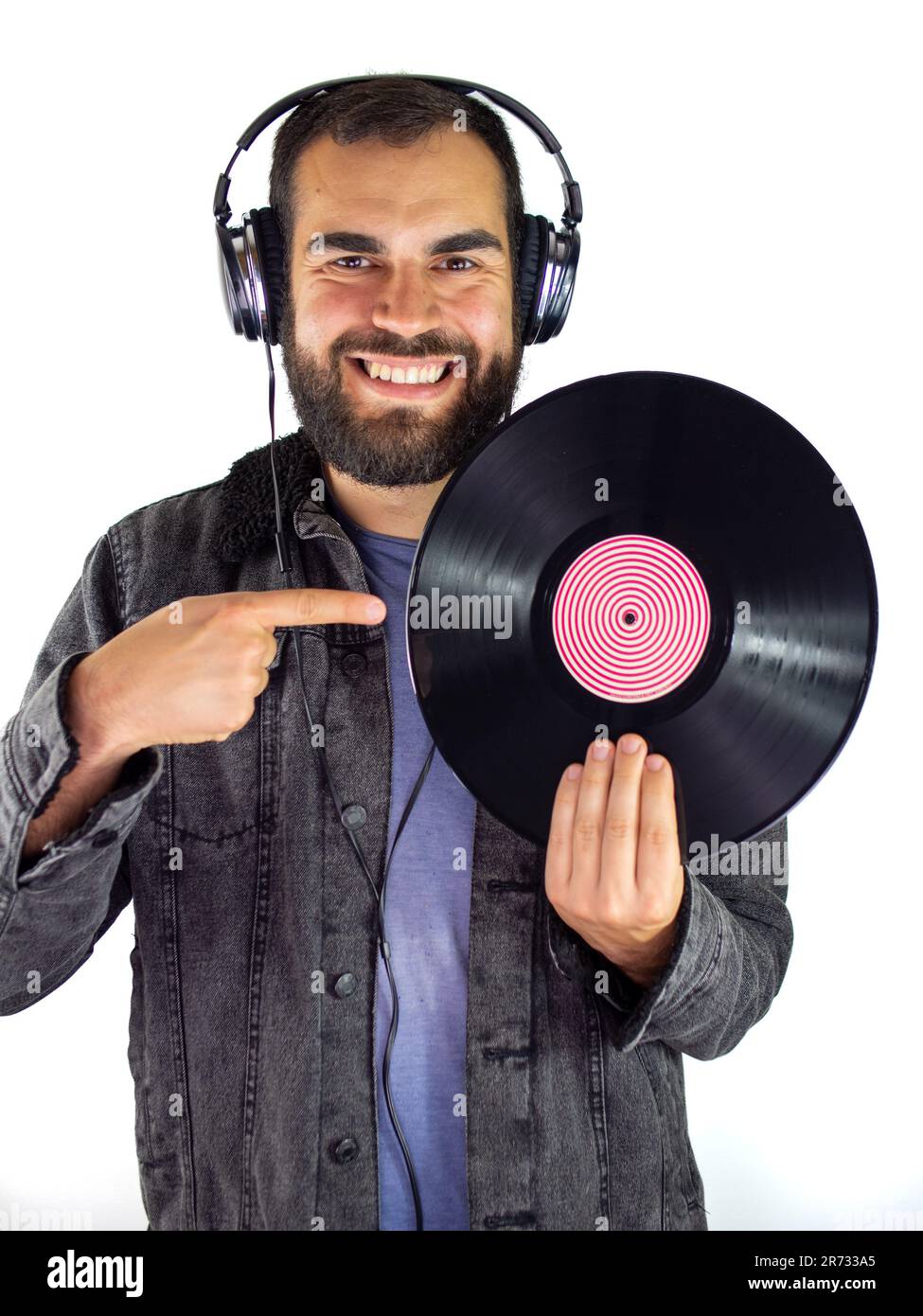 Young people listening record hi-res stock photography and images - Alamy