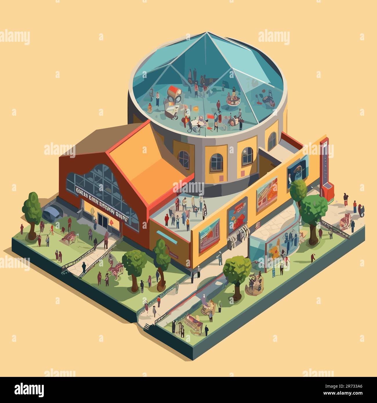 Expo hall interior Stock Vector Images - Alamy