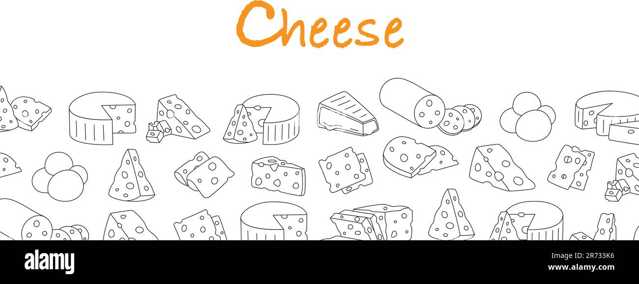 Cheeses shop banner. Background for cheese menu design. Cheddar ...