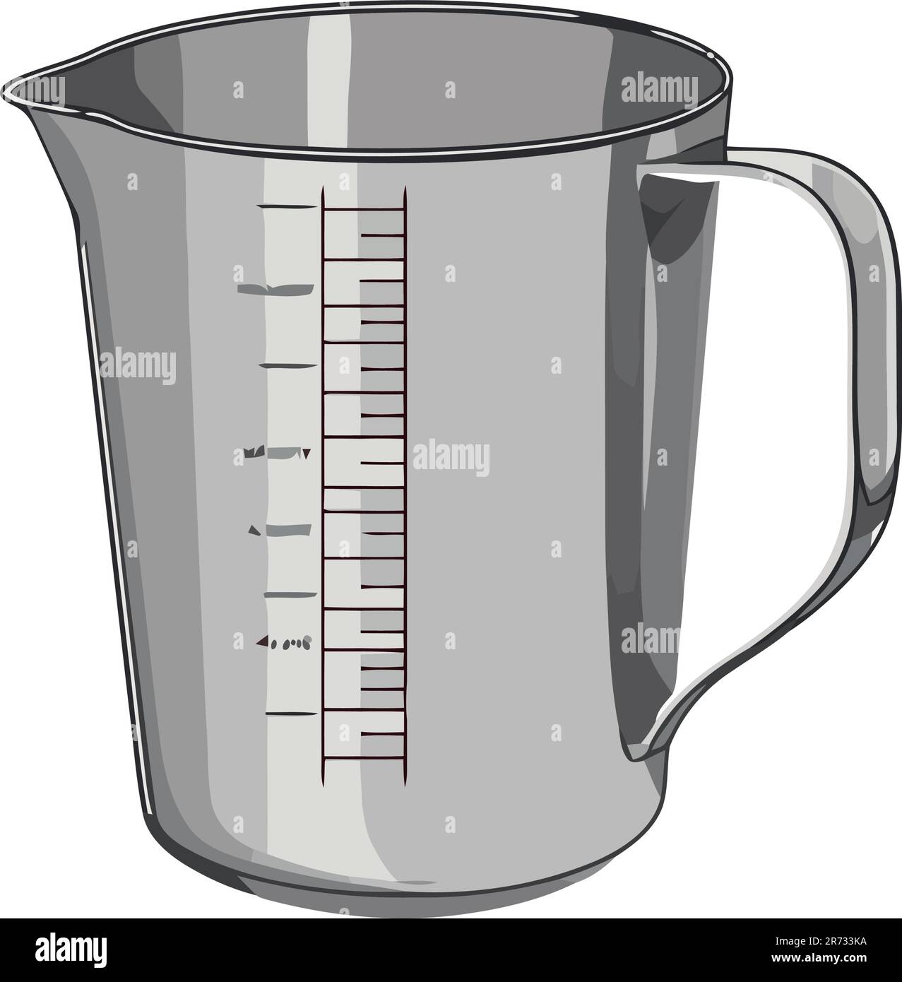 Transparent plastic measure mug Stock Vector Image & Art - Alamy