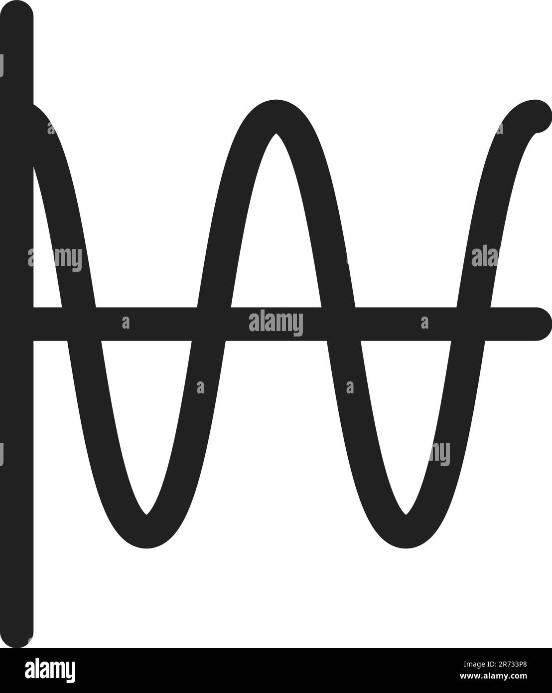 Waves icon vector image Stock Vector Image & Art - Alamy